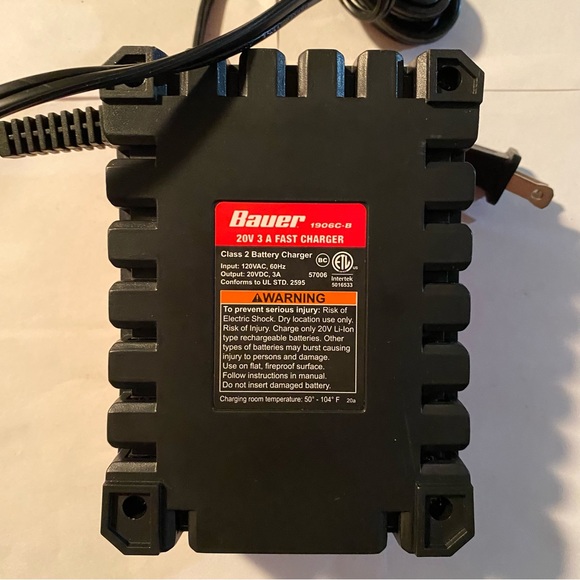 Bauer | Other | Bauer 96cb 20v 3 A Class 2 Fast Charger | Poshmark